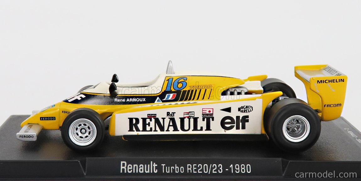 EDICOLA F1COL007 Scale 1/43 | RENAULT F1 RE20/23 TURBO N 16 SEASON 1980 ...