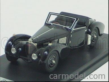 LOOKSMART LS222B Scale 1/43 | BUGATTI T57 SPIDER OPEN CHASSIS 57.563 BLACK