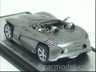 SPARK-MODEL B66040484 Scale 1/43 | MERCEDES BENZ F400 2001 SPIDER GREY MET