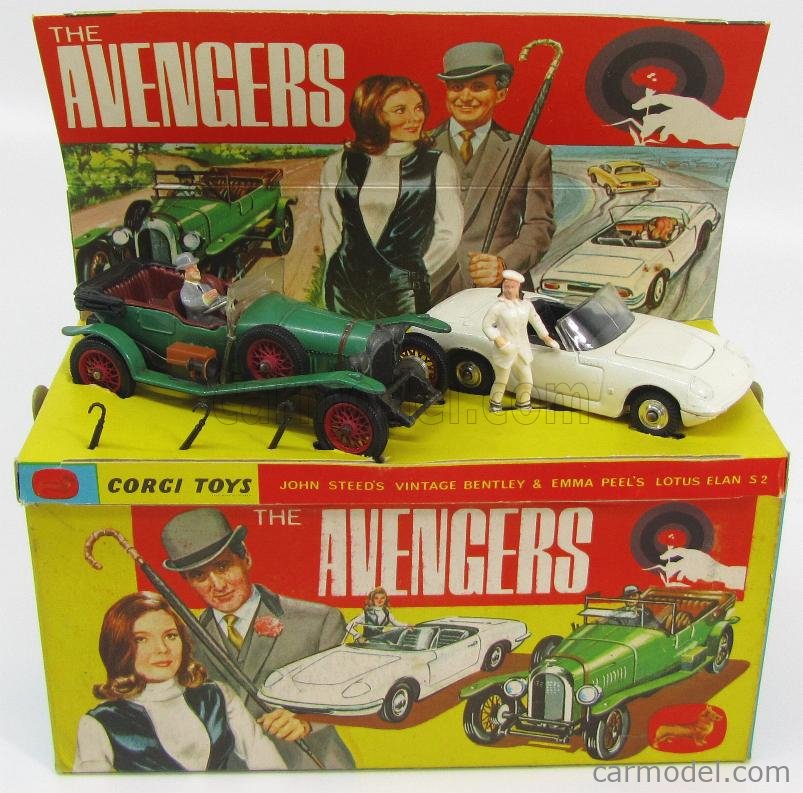 CORGI GS40 Scale 1/43 | BENTLEY THE AVENGERS GIF SET LOTUS (RARE GREEN ...