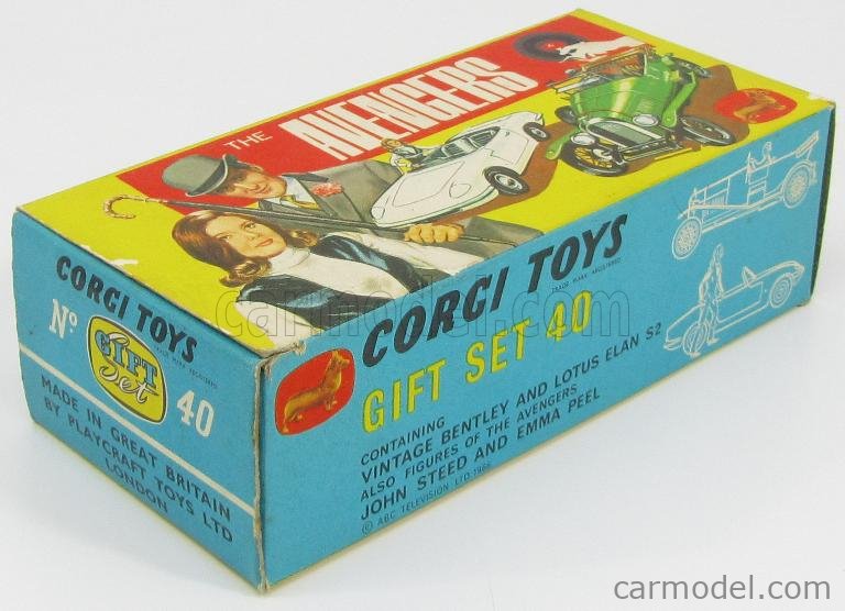 CORGI GS40 Scale 1/43 | BENTLEY THE AVENGERS GIF SET LOTUS (RARE GREEN ...