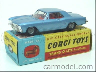 CORGI 245 Scale 1/43 | BUICK RIVIERA 1964 BLUE MET