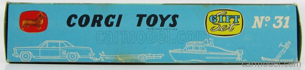 CORGI GS31 Scale 1/43 | BUICK RIVIERA + DOLPHIN MOTOR BOAT + TRAILER ...