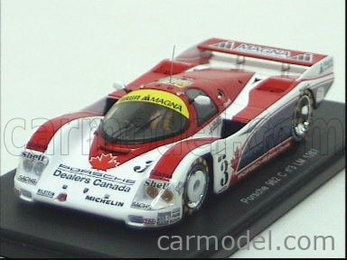 SPARK-MODEL S0957 Scale 1/43 | PORSCHE 962C N 3 LE MANS 1987 SPENARD - GOOD YEAR - ADAM WHITE ...