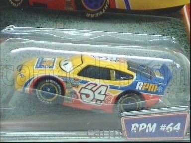 MATTEL L6276 Scale 1/55 | CARS RPM N 64 YELLOW BLUE