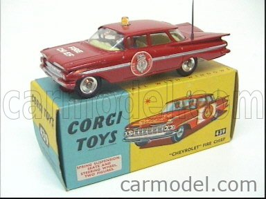 CORGI 439 Scale 1/43 | CHEVROLET IMPALA FIRE ENGINE CHIEF RED