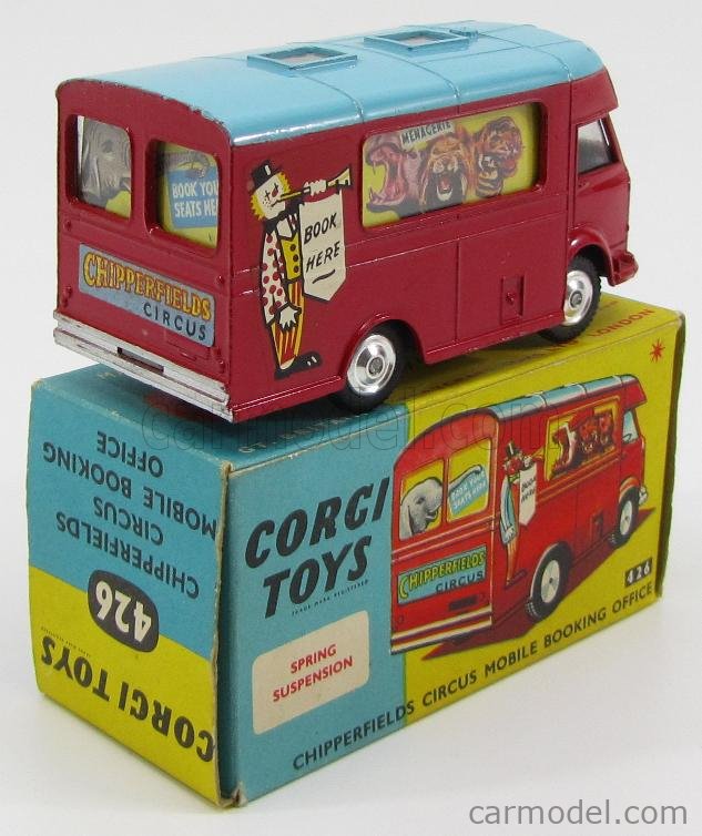 CORGI 426 Echelle 1/43 | CHIPPERFIELD'S CIRCUS MOBILE BOOKING OFFICE RED