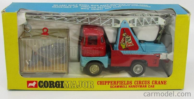 CORGI 1144 Scale 1/43 | CHIPPERFIELD'S CRANE TRUCK WITH RHINOCEROS CAGE ...