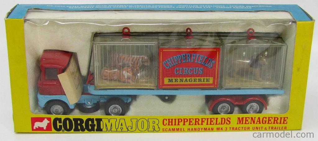 CORGI 1139 Scale 1/43 | CHIPPERFIELD'S SCAMMEL HANDYMAN MK3 MENAGERIE ...