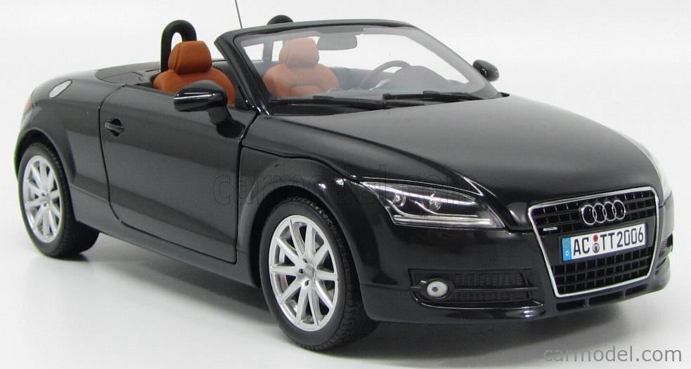MINICHAMPS 100015030 Scale 1/18 | AUDI TT CABRIOLET 2006 BLACK MET