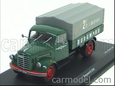 SCHUCO 03456 Scale 1/43 | BORGWARD B2500 TRUCK BORGWARD GREEN GREY