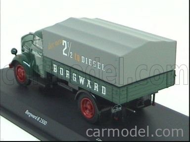 SCHUCO 03456 Scale 1/43 | BORGWARD B2500 TRUCK BORGWARD GREEN GREY