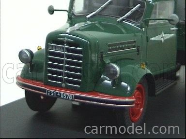 SCHUCO 03456 Scale 1/43 | BORGWARD B2500 TRUCK BORGWARD GREEN GREY