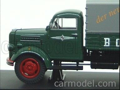 SCHUCO 03456 Scale 1/43 | BORGWARD B2500 TRUCK BORGWARD GREEN GREY