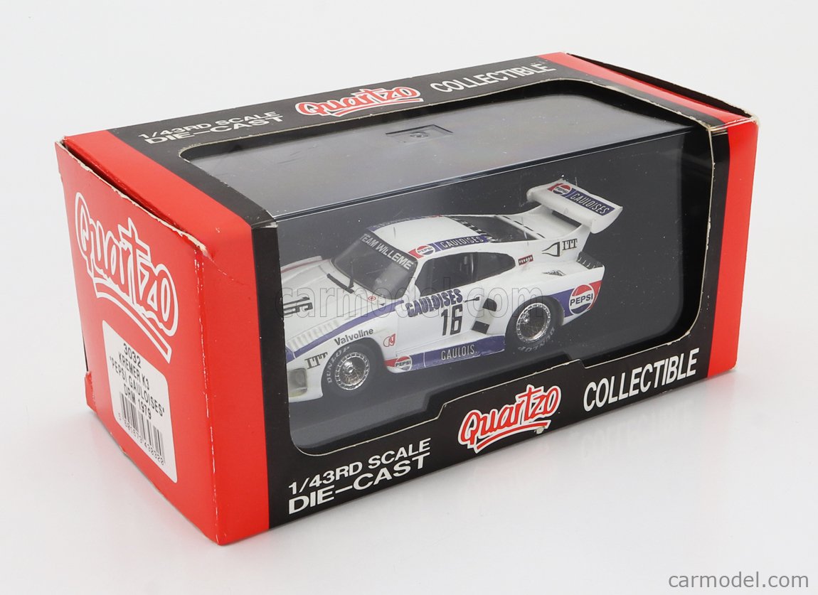 QUARTZO Q3032 Scale 1/43 | KREMER PORSCHE 935 K3 N 16 PEPSI GAULOISES DRM SEASON 1979 WHITE
