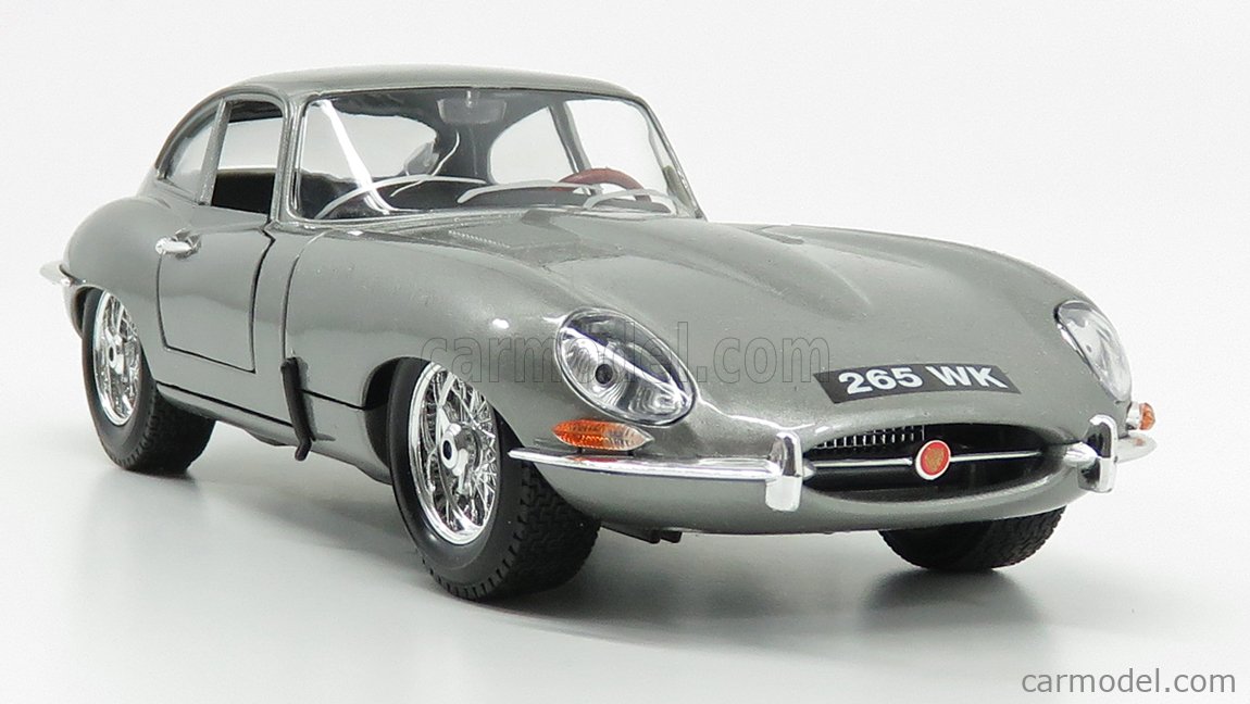 BURAGO 18-12044S Scale 1/18 | JAGUAR E-TYPE 3.8 COUPE I-SERIES 1961 SILVER