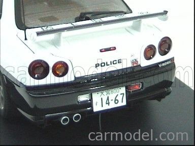 AUTOART 77351 Scale 1/18 | NISSAN SKYLINE GT-R R34 JAPAN POLICE BLACK WHITE