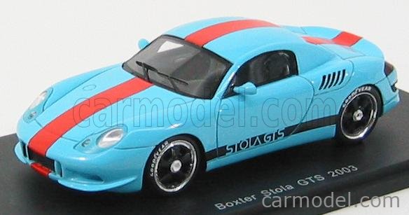 SPARK-MODEL S0710 Scale 1/43 | PORSCHE BOXSTER STOLA GTS 2003 LIGHT BLUE