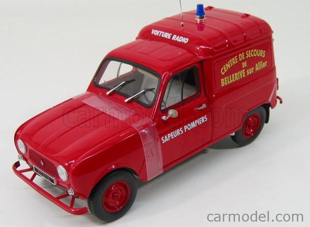 NOREV 185193 Scale 1/18 | RENAULT R4F4 FIRE ENGINE 1965 RED