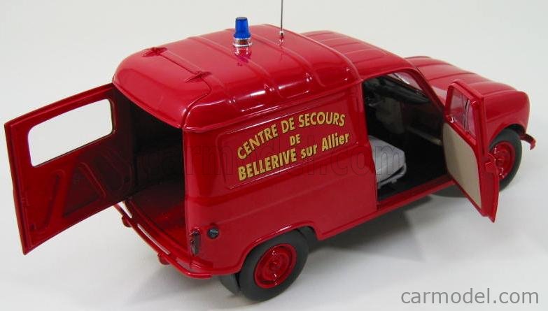 NOREV 185193 Scale 1/18 | RENAULT R4F4 FIRE ENGINE 1965 RED
