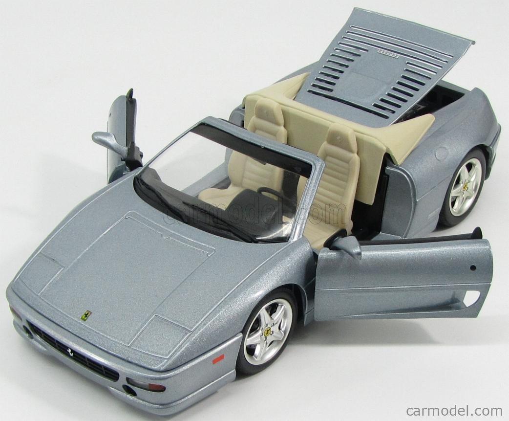 MATTEL HOT WHEELS 23907 Scale 1/18 | FERRARI F355 SPIDER 1994 SILVER ...