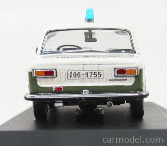 IXO-MODELS CLC131 Scale 1/43 | LADA FIAT 1200 VOLKS-POLIZEI WHITE GREEN