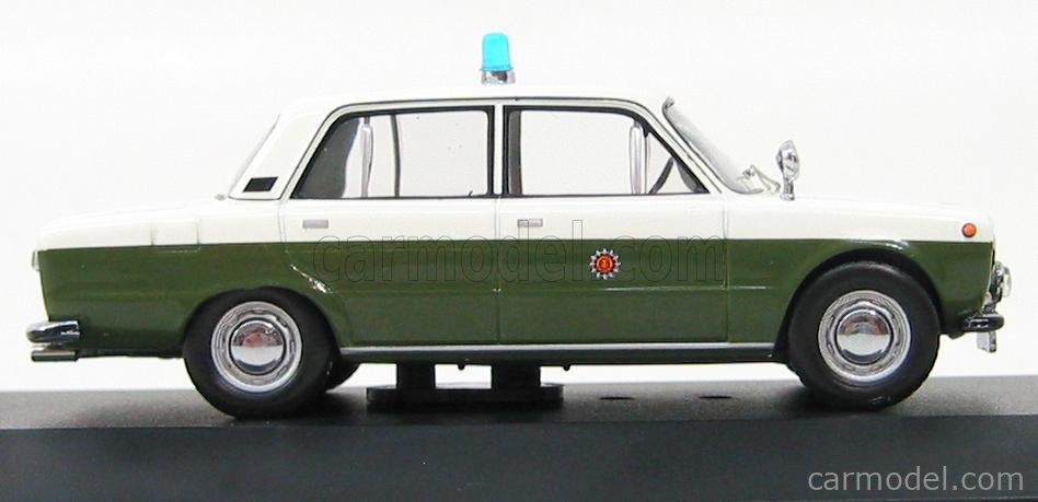 IXO-MODELS CLC131 Scale 1/43 | LADA FIAT 1200 VOLKS-POLIZEI WHITE GREEN