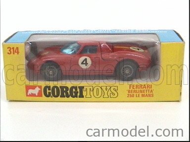 CORGI 314 Scale 1/43 | FERRARI 250 LE MANS N 4 RED