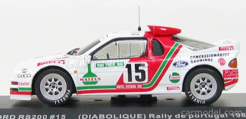 IXO-MODELS MP209 Escala 1/43 | FORD ENGLAND RS200 N 15 DIABOLIQUE RALLY ...