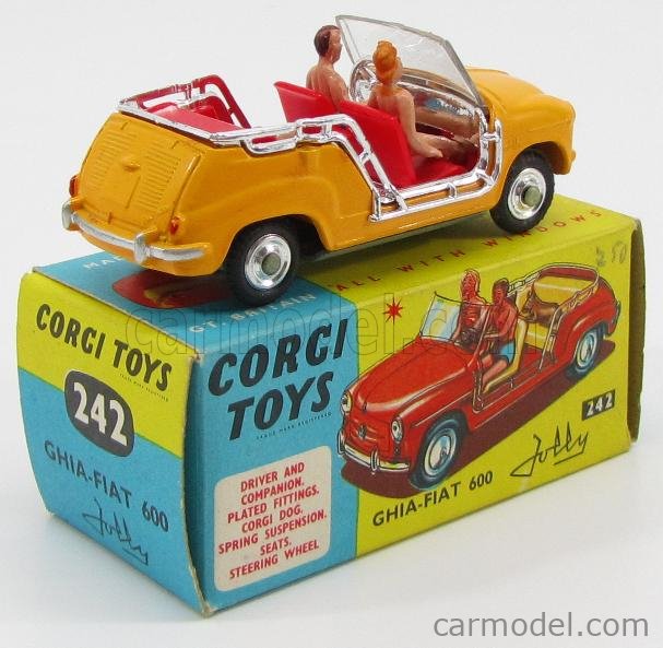 CORGI 242 Scale 1/43 | FIAT 600 GHIA JOLLY YELLOW