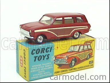 CORGI 491 Scale 1/43 | FORD ENGLAND CONSUL CORTINA RED MET
