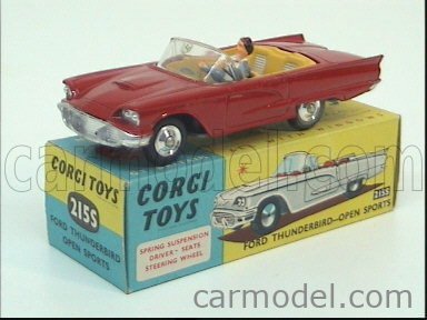 CORGI 215S Scale 1/43 | FORD USA THUNDERBIRD OPEN SPORTS RED