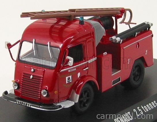 NOREV 518570 Scale 1/43 | RENAULT 2.5 TON FIRE ENGINE WITH SCALA 1955 RED