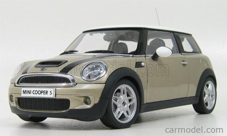 AUTOART 75007 Scale 1/18 | MINI COOPER S 2006 GOLD MET WHITE