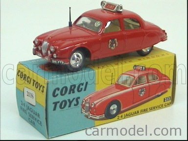 CORGI 213S Scale 1/43 | JAGUAR 2.4 FIRE ENGINE SERVICE CAR RED