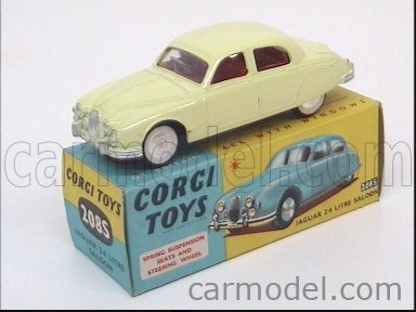 CORGI 208S Scale 1/43 | JAGUAR MKII 2.4 LITRE SALOON YELLOW