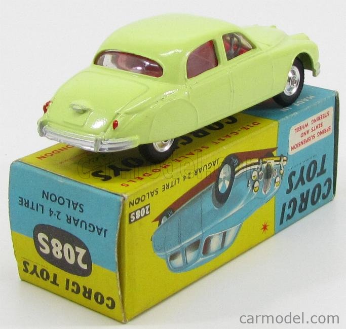 CORGI 208S Scale 1/43 | JAGUAR MKII 2.4 LITRE SALOON YELLOW