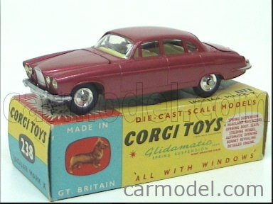 CORGI 238 Scale 1/43 | JAGUAR MARK X DARK PINK MET