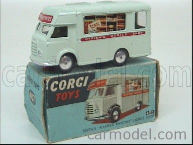 CORGI 407 Scale 1/43 | KARRIER SMITH'S BANTAM MOBILE SHOP VERY LIGHT GREEN
