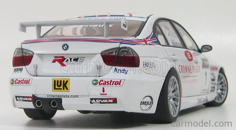 AUTOART 80746 Scale 1/18 | BMW 3-SERIES 320Si N 1 WTCC 2007 A.PRIAULX WHITE