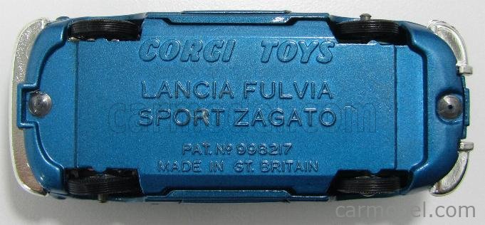CORGI 332 Scale 1/43 | LANCIA FULVIA SPORT ZAGATO BLUE MET