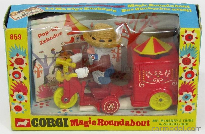 CORGI 859 Escala 1/43 | M. ROUNDABOUT MAGIC ROUNDABOUT MC HENRY'S TRIKE RED