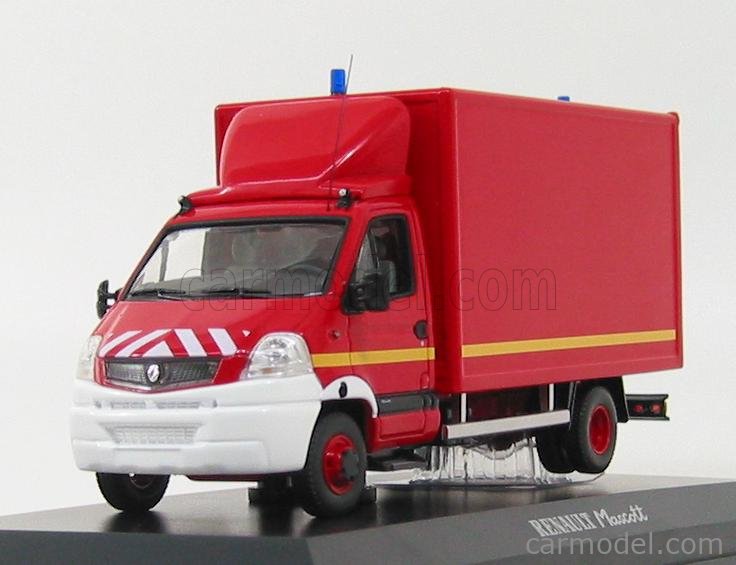 NOREV 518442 Scale 1/43 | RENAULT MASCOTT VAN 20m3 2004 FIRE ENGINE RED