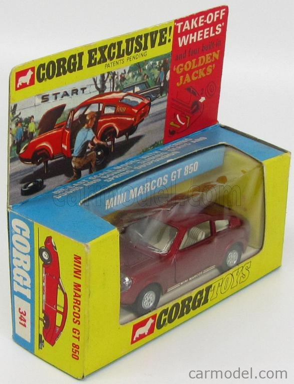 CORGI 341 Scale 1/43 | MARCOS MINI GT 850 RED MET
