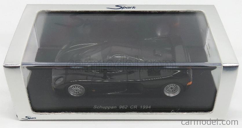 SPARK-MODEL S0898 Scale 1/43 | PORSCHE SCHUPPAN 962CR 1994 BLACK MET