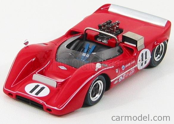 SPARK-MODEL S1112 Scale 1/43 | McLAREN M6B N 11 RIVERSIDE 1968 L.MOTSCHENBACHER RED