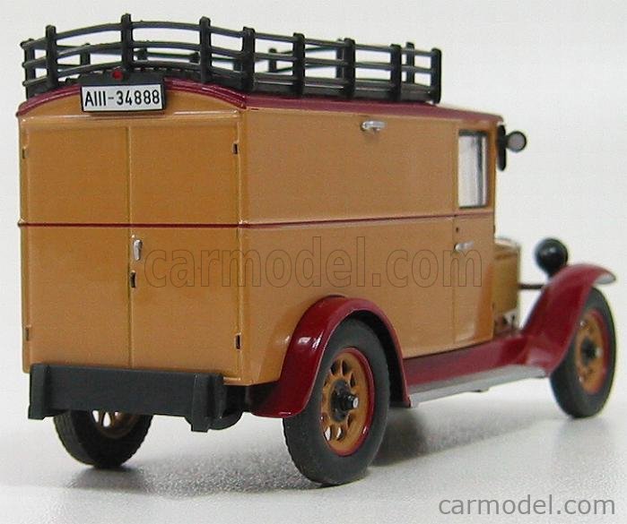 PREMIUM CLASSIXXS 11152 Scale 1/43 | MERCEDES BENZ L1000 VAN BEIGE RED