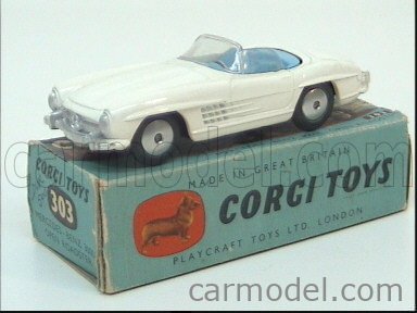 CORGI 303 Scale 1/43 | MERCEDES BENZ 300 L OPEN ROADSTER WHITE