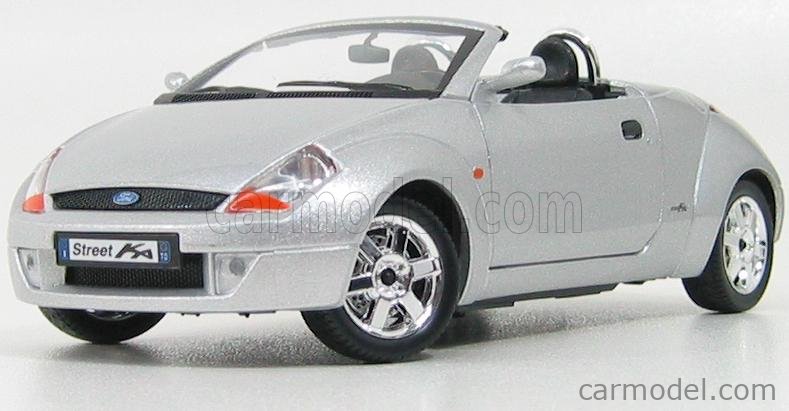 BURAGO 18-22014 Scale 1/24 | FORD ENGLAND STREETKA SPIDER 2003 SILVER