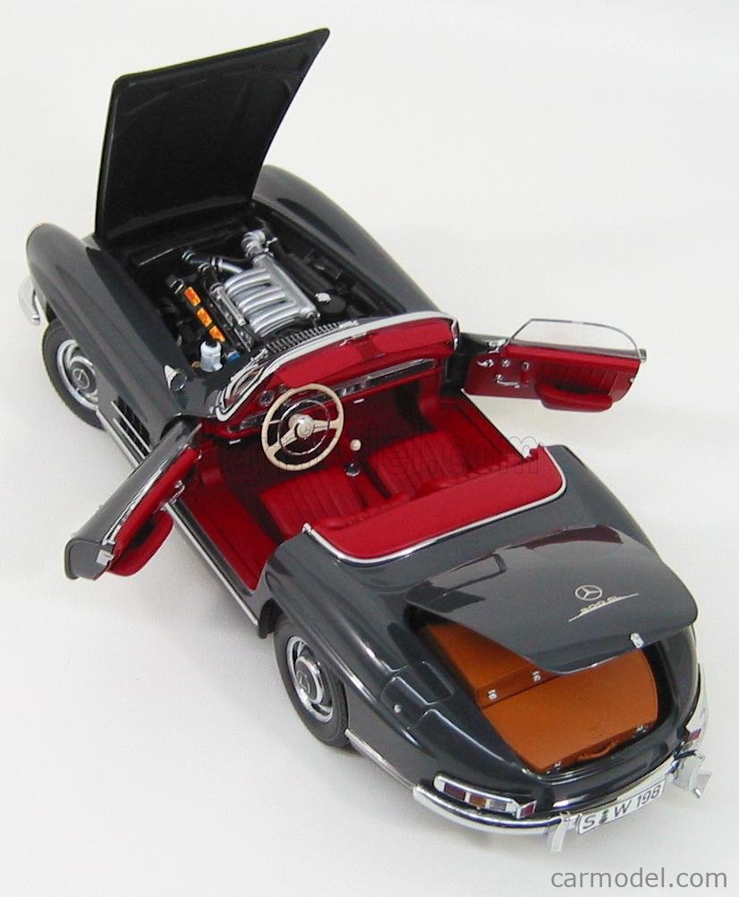 MINICHAMPS 186040550 Scale 1/18 | MERCEDES BENZ 300SL SPIDER GREY